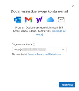 Jak skonfigurować pocztę w Outlook? - Pomoc i-host.pl
